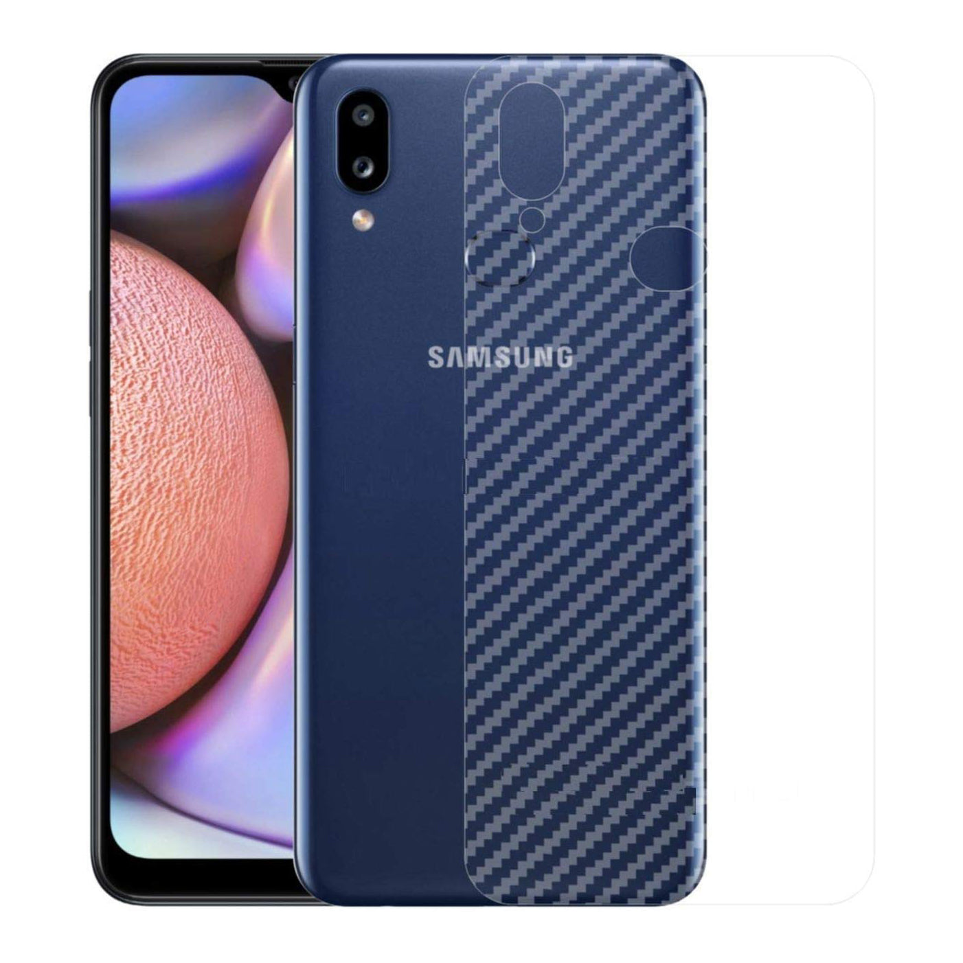 Samsung M01s carbon Back Clear Skin Sticker – Perfect Deals