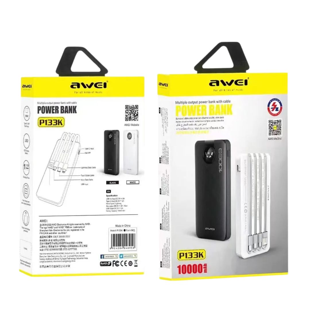 AWEI P133K 10000mAh Power Bank – Perfect Deals