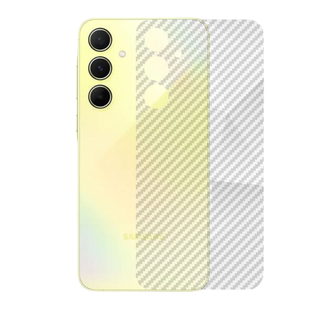 Samsung S25 Carbon Back Clear Skin Sticker - Sleek & Protective ...